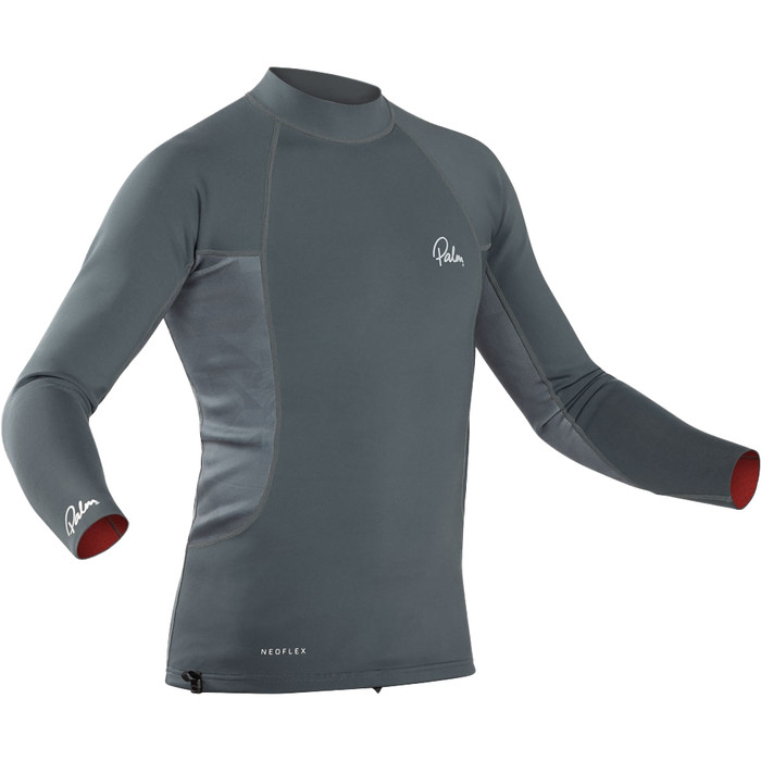 2025 Palm Mens NeoFlex Neoprene Long Sleeve Top 12795 - Jet Grey - Wetsuit Tops | Wetsuit Outlet
